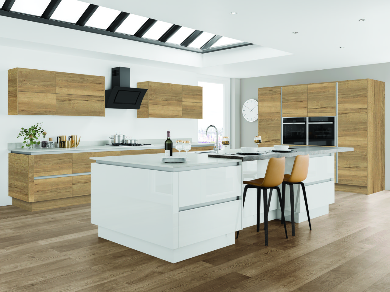 Halifax Oak - Gloss White - Regal Kitchens in Chelmsford, Essex
